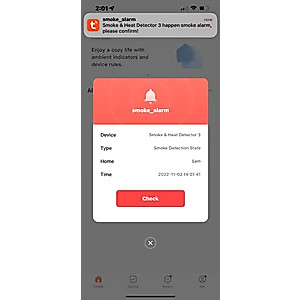 Smoke and Heat Detector, Two in one in use with TUYA Smart App