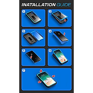 SUPCASE Unicorn Beetle Pro Series Case Designed Designed for iPhone X, with Built-In Screen Protector Full-body Rugged Holster Case for Apple iPhone X / iPhone 10 (2017 Release) (Black)