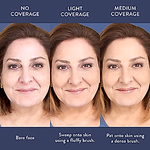 LAURA GELLER NEW YORK Award-Winning Baked Balance-n-Brighten Color Correcting Powder Foundation - Porcelain - Buildable Light to Medium Coverage - Demi-Matte Natural Finish