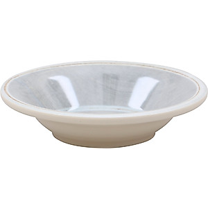 Carlisle FoodService Products Grove Reusable Plastic Bowl Fruit Bowl for Home and Restaurant, Melamine, 4.5 Ounces, Smoke