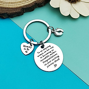 Mom to Be Gift New Mom Keychain Pregnancy Announcement Gift Baby Announcement Jewelry Gifts First Time Mom Gift New Mom Keyring Mother to be Gift Baby Shower Mother Day Gift To An Amazing Woman