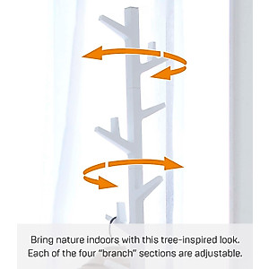 Yamazaki Home Coat Rack Tree/Standing Coat and Hat Hanger Steel One Size White
