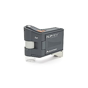 Celestron 44314 FlipView Handheld LCD Microscope (Grey)