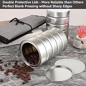 AKOLAFE 6 Pack Large Coffee Canisters with Airtight Lids 32 OZ Empty Coffee Container for Ground Coffee Storage Kitchen Canister Set Tea Storage Containers Metal Can Tea Tins for Loose Tea Bean Sugar