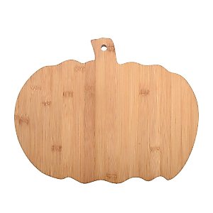 Vencer Halloween Pumpkin Bamboo Serving & Cutting Board,The Nightmare Before X-MAS Gift and Decoration,15x11.8 Inch,VFO-083