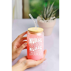 NewEleven Gifts For Nurse - Nurse Gifts For Women - Nurse Appreciation Gifts For Nurses, Nursing Student, Nurse Practitioner, Registered Nurse - RN Gifts For Nurses Women - 16 Oz Coffee Glass