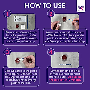Fentanyl Test Strips 5 Pack | Signify Analytics Highly Sensitive Fentanyl Test Strips for Testing Drugs | Fentanyl Testing Strips for Pills, Powders, and Liquids | 20ng/mL Cutoff