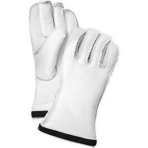 Hestra Unisex Heli Ski Liner 5-Finger I Insulated Glove Liner - Off White - 5