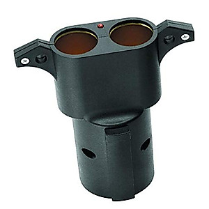 Tow Ready 118019 7-Way Cigarette Lighter Plug Adapter , black