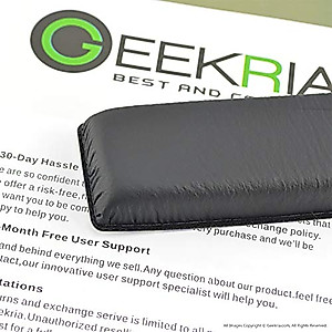 Geekria Protein Leather Headband Pad Compatible with Sennheiser HD201, HD201S, HD180, Headphones Replacement Band, Headset Head Cushion Cover Repair Part (Black)