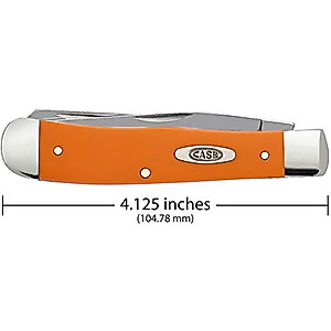 CASE XX WR Pocket Knife Orange Synthetic Trapper Item #80500 - (4254 SS) - Length Closed: 4 1/8 Inches