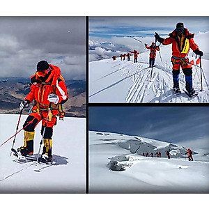 Snow Walking Shoes, Alpine Ski Shoes, Snow Shoes and Snow Pedals, Tough and Wear-Resistant Deck, Easier to Adjust, Light and Durable,23x71cm