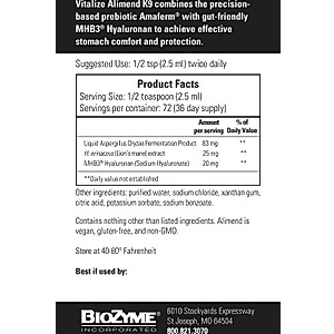 Vitalize Alimend K9 - Dog Upset Stomach Relief for Nausea, Vomiting & Diarrhea - 6 Oz