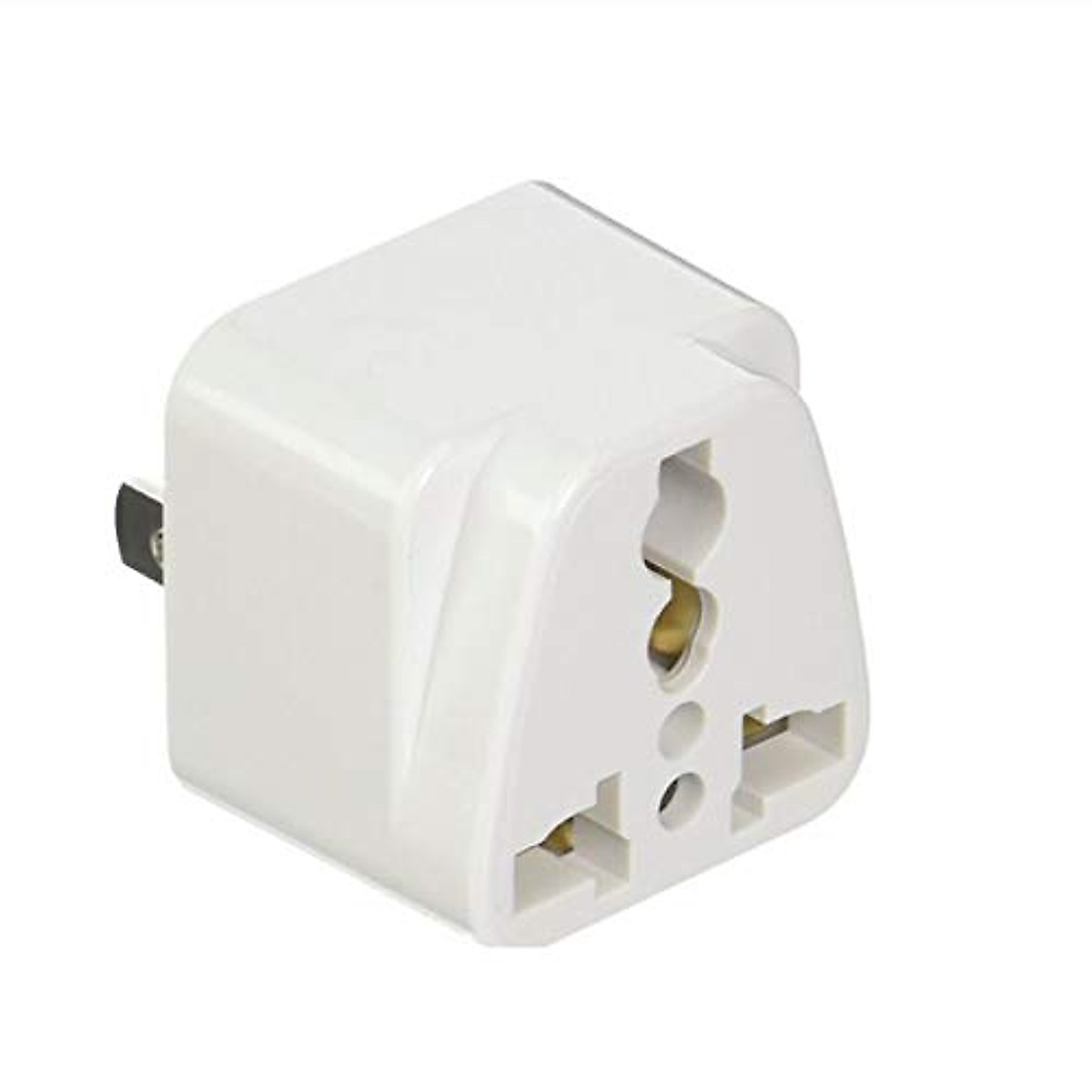 2 Pack Universal Power Travel Plug Adapter Converting from EU/UK/CN/AU to USA FR DE BE CZ SE NZ DK NL to US CA CN Wall Outlet Power Charger Converter 2 PIN 10A European to American Europe Asia