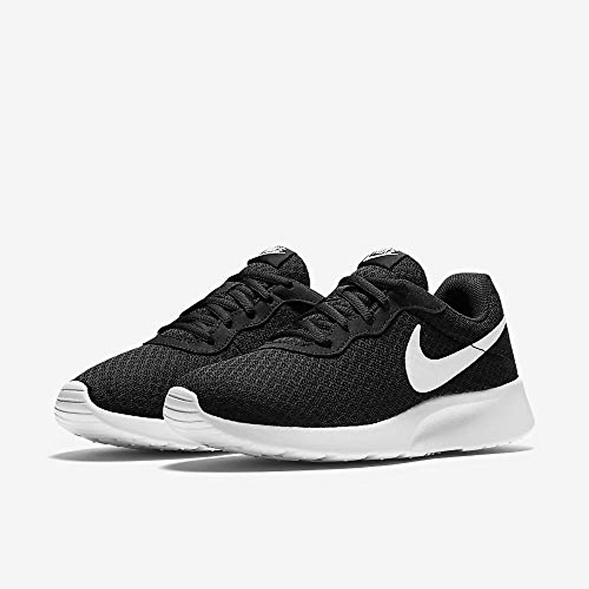 Nike Women's WMNS Tanjun Running Shoes, Black/White, 8