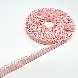 Elastic Lace Trim Fold Over Elastic Trim for Sewing Waist Band Garment Accessory 5yards/Lot 10mm
