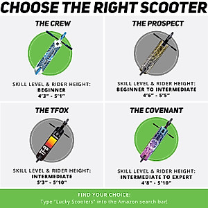 Lucky TFOX Complete Pro Scooter - Tanner Fox Designed Trick Scooter for Intermediate Riders, Analog