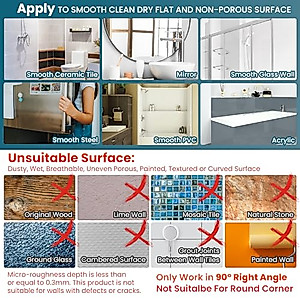 TAILI Corner Shower Caddy with Suction Cups, Wall Mounted Shower Organizer Plastic Shower Rack for Small Bathrooms, Kitchen, Removable Drill-Free Heavy Duty Shower Shelf Shower Basket, White