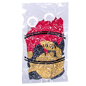 MOXMAY Red Black and Gold Balloons for Column Stand, 100 Pcs 12 Inch Tower Balloons for Wedding Baby Shower Birthday Bachelorette Engagement Anniversary Graduation Party (Balloons Only)