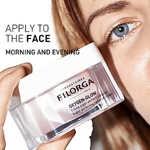 Filorga Oxygen-Glow Super-Perfecting Radiance Daily Skin Cream, Hydrating Treatment with a Moisturizing Boost of Hyaluronic Acid and Detoxifying Enzymes for a Flawless, Wrinkle No Face, 1.69 fl. oz.