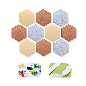 Wall decoration Three-Dimensional Felt Wall Sticker X10, Kindergarten Background, Hexagonal Color Bulletin Board Message Board