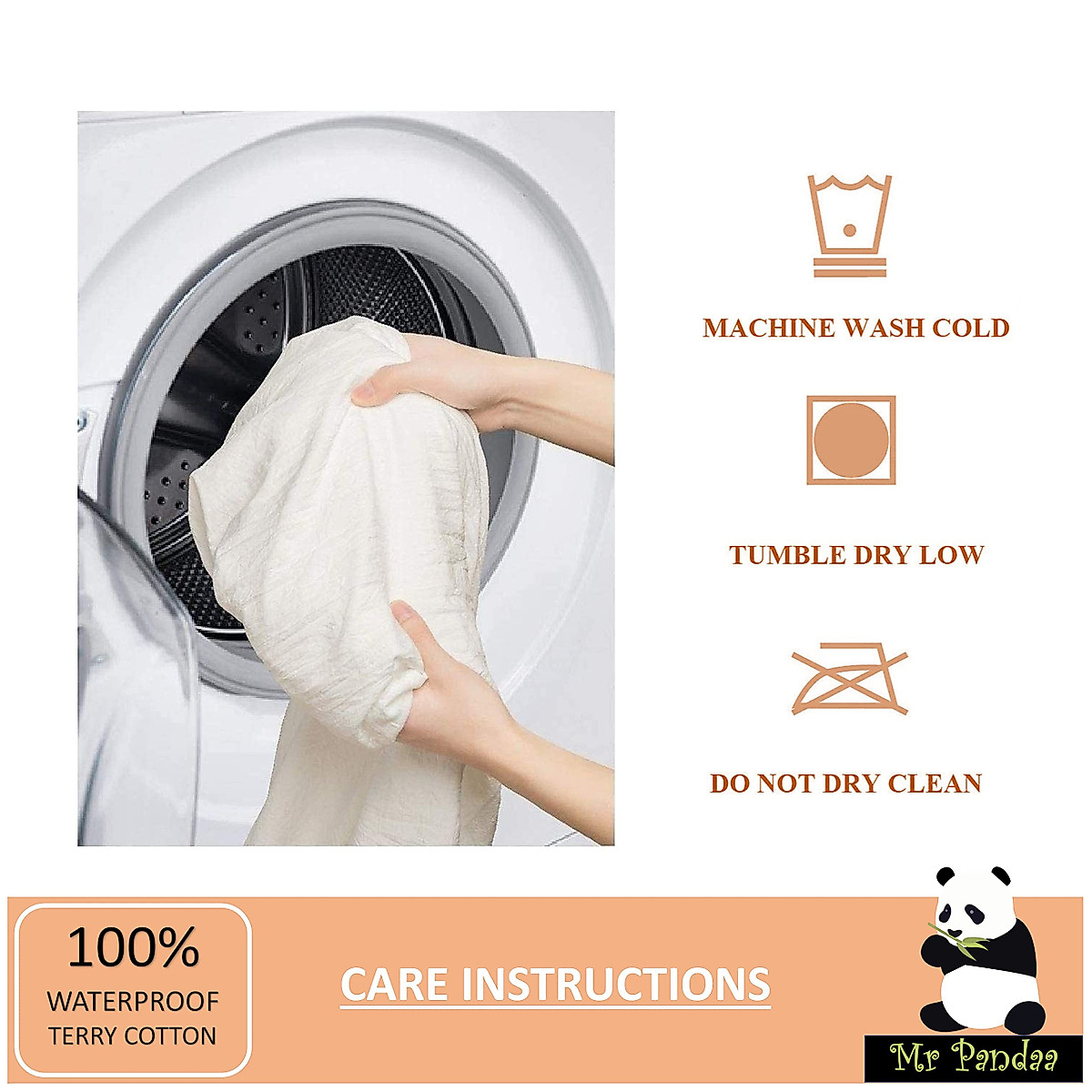 Split Queen Mattress Protector for Adjustable Bed, 100% Waterproof Terry Cotton Mattress Cover, 2 PC [30X80 + 30X80] Set, 15-Inch Deep Pockets - [2 Piece Split Queen Mattress Protector]