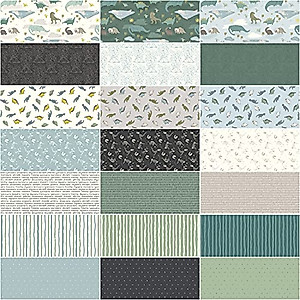 Citrus & Mint Designs Roar Rolie Polie 40 2.5-inch Strips Jelly Roll Riley Blake Designs RP-12460-40