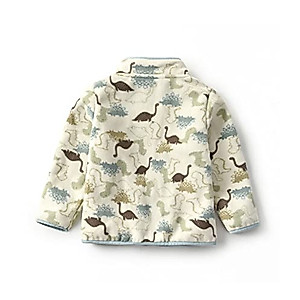 DILIBA Toddler Fleece Jacket Sherpa Baby Boys Girls Lightweight Fall Winter Warm Coats Size 6-7