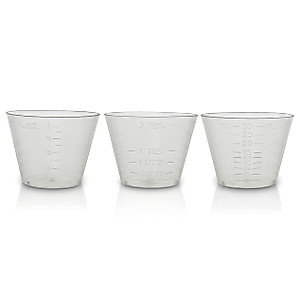 Eight30east - 200ct, 1oz, Flexible Graduated Measuring Medicine Cups, Non-Sterile, Semi-Clear, Easy Read