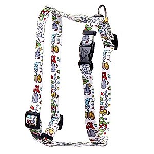 Yellow Dog Design Christmas Dogs Roman Style H Dog Harness, Small/Medium