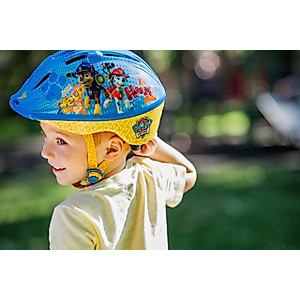 Nickelodeon Paw Patrol Kids Bike Helmet, Toddler 3-5 Years Old, Girls and Boys, Adjustable Fit, Vents, X-Small, Blue