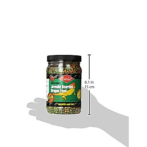 Rep-Cal 3 Pack of Juvenile Bearded Dragon Food, 12 Ounces Each