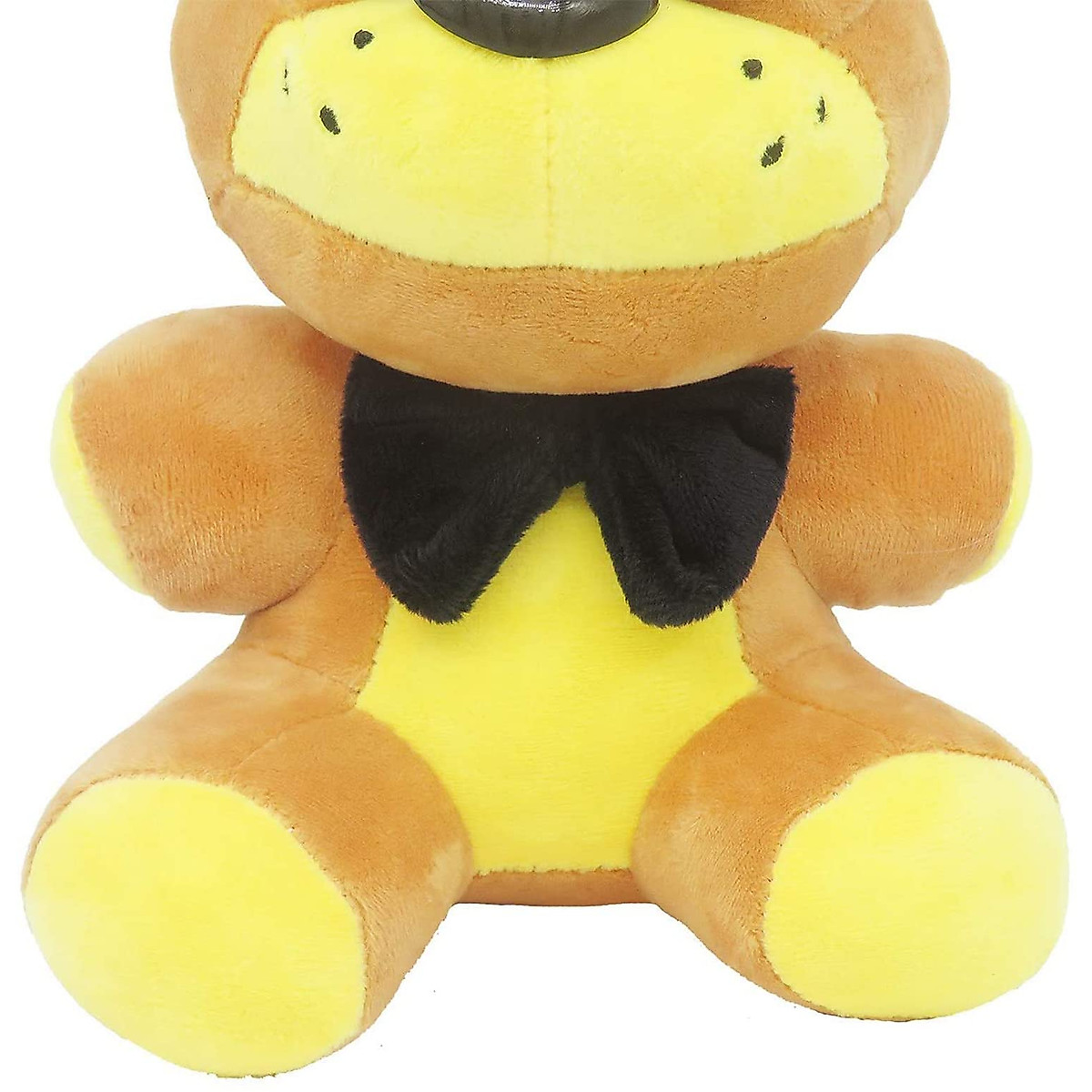 KEOGAU Golden Freddy Black Hat ( in Stock US) - Five Nights Freddy's - Fazbear Collectible Figure - F-N-A-F Nightmare Plush (Golden Bear ) 7''/Toy, Golden Bear Black Hat