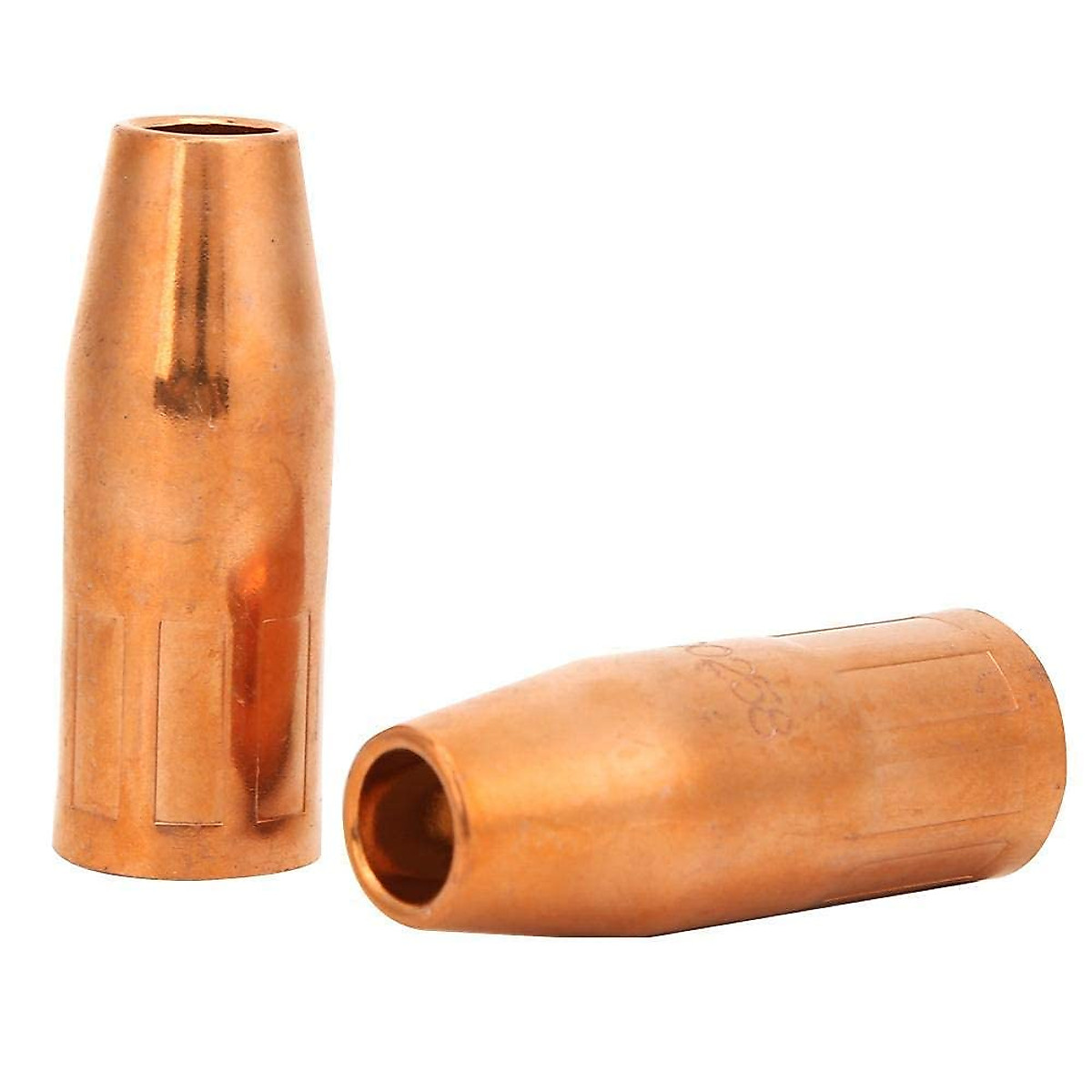 2pcs Welding Gun Nozzles Nozzle 1/2inch Copper CNC Machining Process Welding Consumables for Miller M25/M40 Hobart MIG Gun 200/258