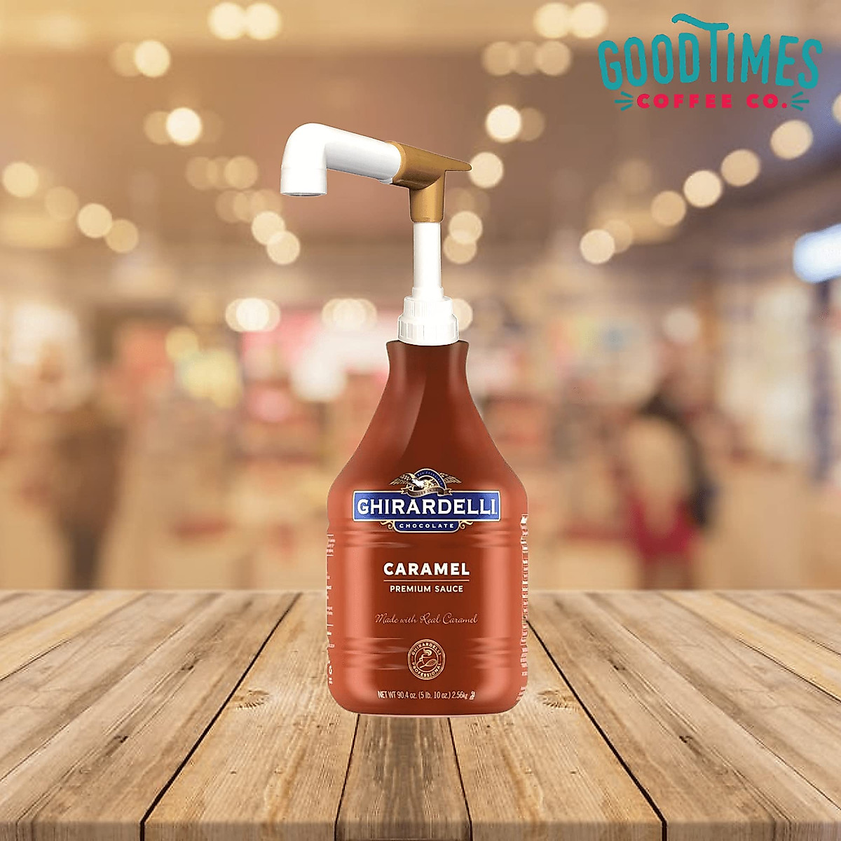 Sauce Pump Dispenser for Ghirardelli Bottles (Pack of 2), Fits 87.3 to 90.4 Ounce Bottles