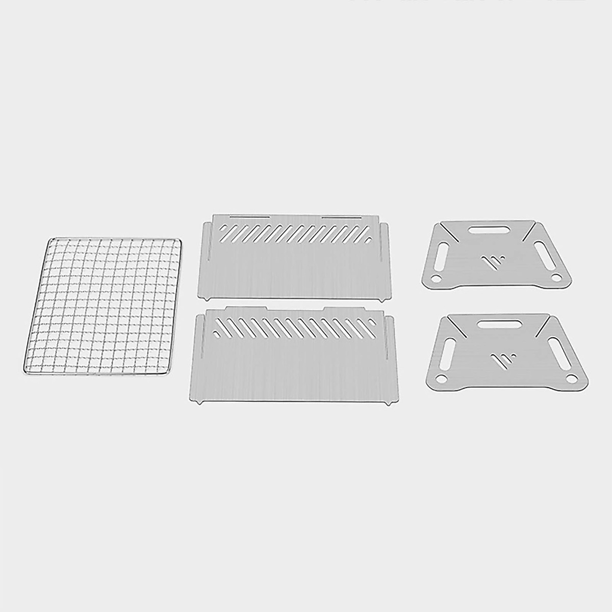 Mini Charcoal Grill, Stainless Steel Barbecue Grill,Portable and Foldable BBQ Barbecue Oven for Outdoor Cooking Camping Hiking Picnics (210mm*160mm*125mm)