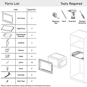 Panasonic 24-inch Microwave Trim Kit, Stainless Steel, for use with 1.2 cu ft NN-CD87KS Panasonic Microwave Oven – NN-TK81KCS