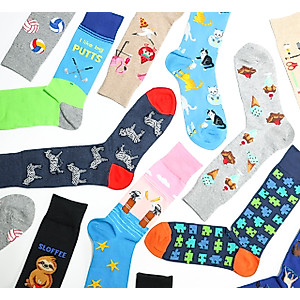 Hot Sox Mens Fun Conversation Starter Crew - 1 Pair Pack Cool Funny Pop Culture Gifts Casual Sock, Cannabis (Black), 6-12 US