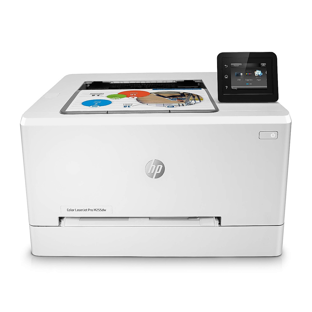 HP Color Laserjet Pro M255dw Wireless Laser Printer, Remote Mobile Print, Duplex Printing (7KW64A), White, One Size (7KW64A#BGJ) (Renewed)