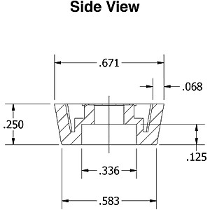8 Small Clear Round Rubber Feet Bumpers & Stainless Steel Screws - .250 H X .671 D -Made in USA - Non Marking. Food Safe, ROHS & Prop 65 Free - Perfect for Cutting Boards, Electronics, Craft