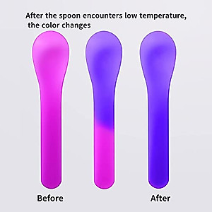 30 Color-Changing Spoons-Pink, Orange, Purple-Birthday Party Spoons-Dessert Spoons-Ice Cream Spoons-Used by preschool children-One-time use or multiple-use-Individually Wrapped!