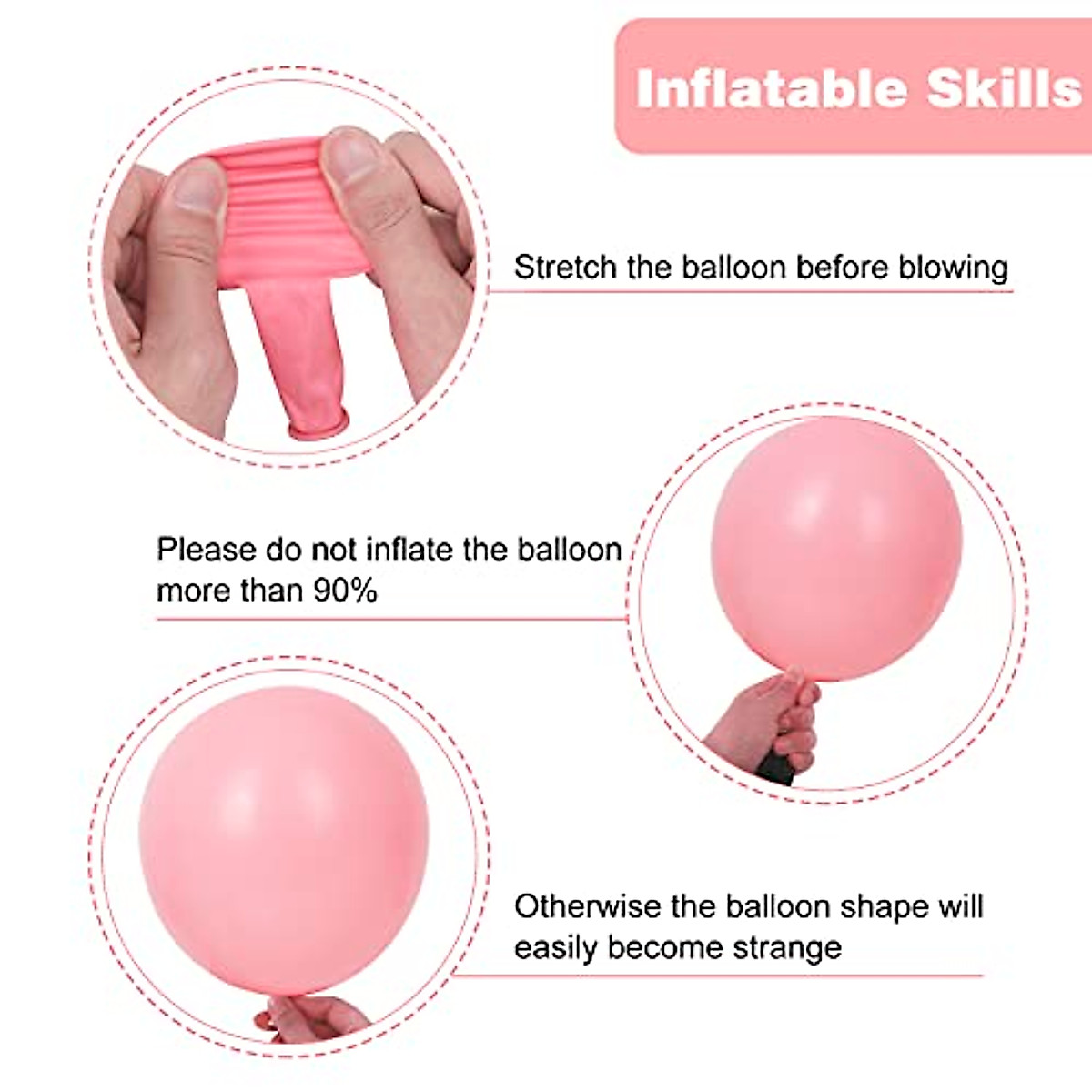 RUBFAC 153pcs Boho Balloons Garland Kit, Blush Balloons Dusty Pink Brown Nude White Confetti Latex Balloons for Wedding Girls Birthday Pastoral Party Picnic Bridal Shower Decorations