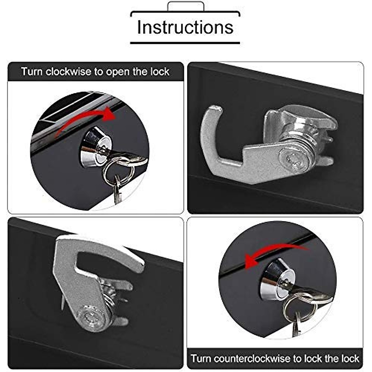 SentrySafe Cash Box with Money Tray and Key Lock, Locking Steel Cash Box, 0.21 Cubic Feet, 3.7 x 11.8 x 9.3 Inches, CB-12