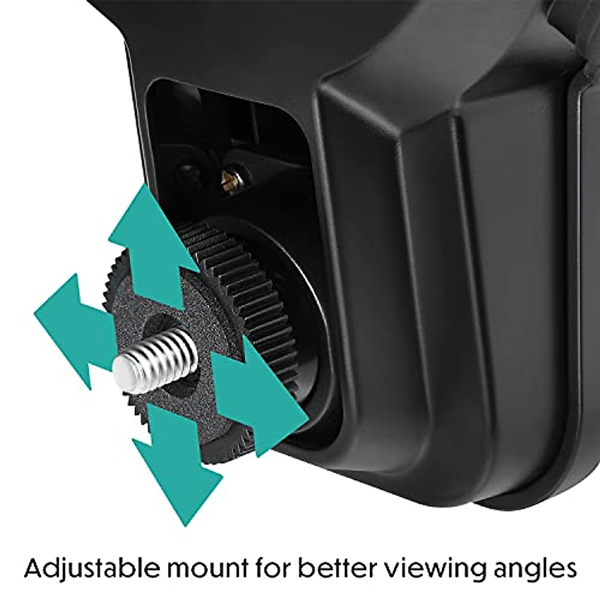 Wasserstein 3-in-1 Wired Floodlight, Charger and Mount Compatible with Blink Outdoor & Blink XT2/XT Camera - 2000 Lumens Powerful Floodlight (Black) (Blink Camera NOT Included)