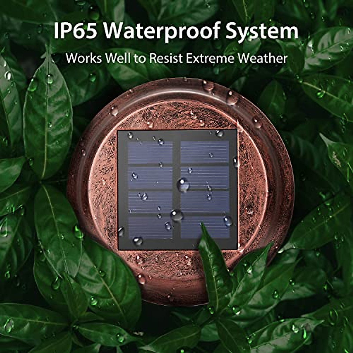 XMCOSY+ Solar Pathway Lights Outdoor, 6 Pack RGBW Solar Outdoor Lights, Auto On/Off IP65 Solar Lights Outdoor Waterproof, LED Solar Garden Lights Outdoor for Landscape Patio Lawn Driveway & Walkway