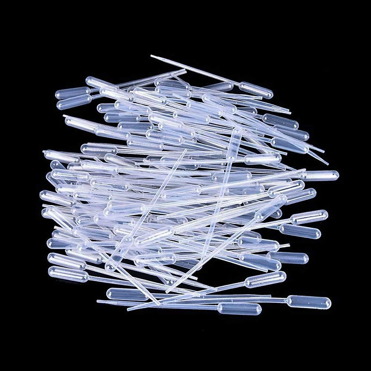 AKOAK 200 Pcs/Pack 0.5ml Disposable Plastic Graduated Transfer Pipettes Dropper Eye Dropper for Esse