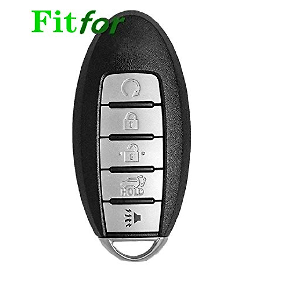 Silicone Full Protective Key Fob Remote Cover Case Skin Jacket for 2013-2021 Nissan 370Z Armada Murano Rogue Maxima Altima Sedan Pathfinder 285E3-3TP5A KR55WK48903（5 Buttons Black ）