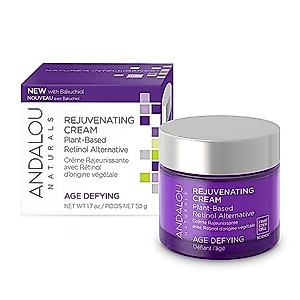 Andalou Naturals Age Defying Plant-Based Retinol Alternative Cream, 1.7 Ounce
