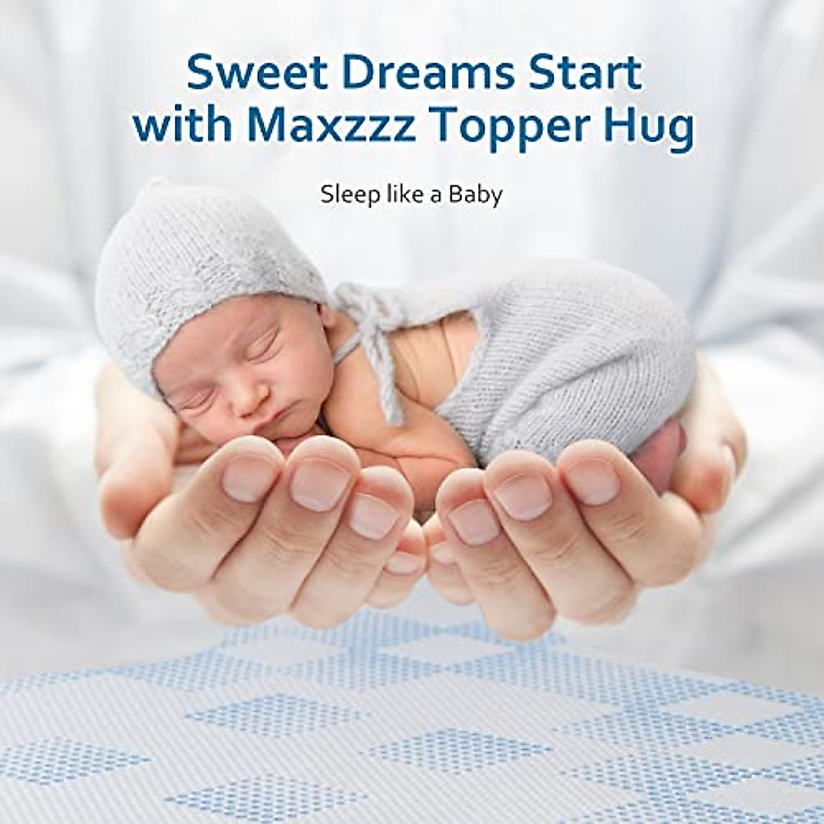 Maxzzz 3 Inch Full Size Mattress Topper-Gel Memory Foam Bed Topper-Copper Infused Pressure Relief Pad-Soft Removable Washable Cover-2 Layer Ventilated Design High-Density Memory Foam