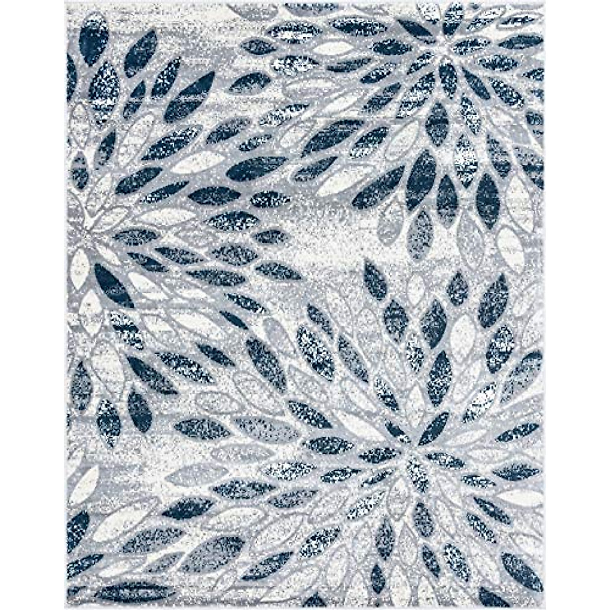 Rugs.com Charleston Collection Rug – 8' x 10' Gray Low-Pile Rug Perfect for Living Rooms, Large Dining Rooms, Open Floorplans